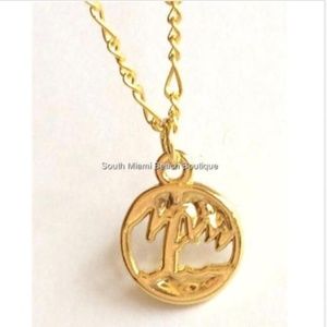 Jewelry | Gold Palm Tree Necklace Coconut Hawaiian 18island | Poshmark
